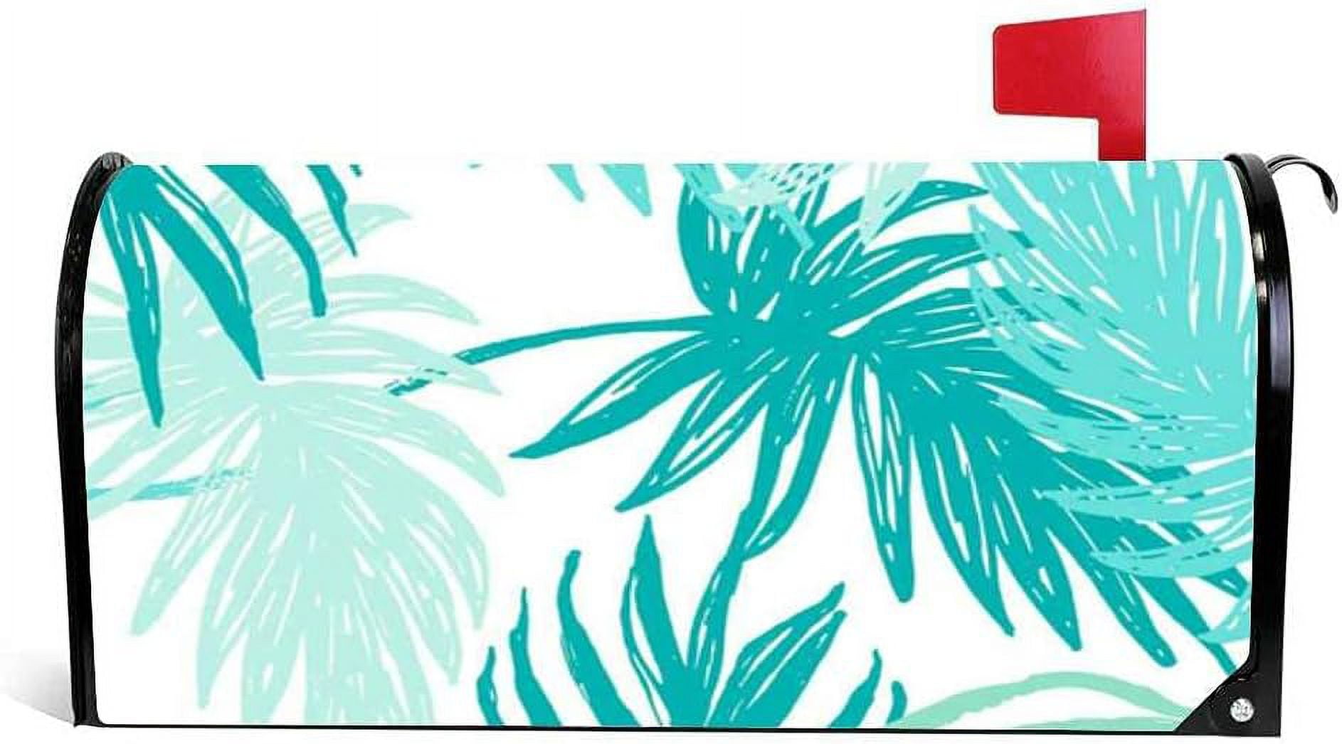 Magnetic Mailbox Covers Mailbox Stickers MailWraps Post Cover Green ...