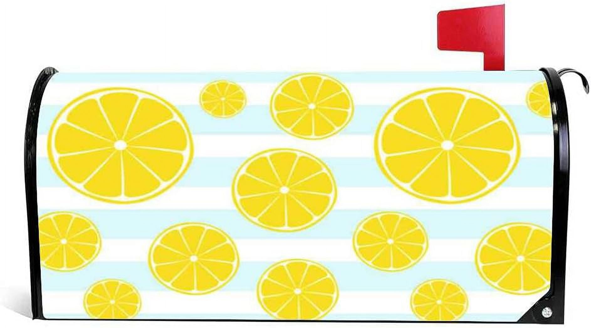 Magnetic Mailbox Covers Mailbox Stickers MailWraps Post Cover Lemons ...