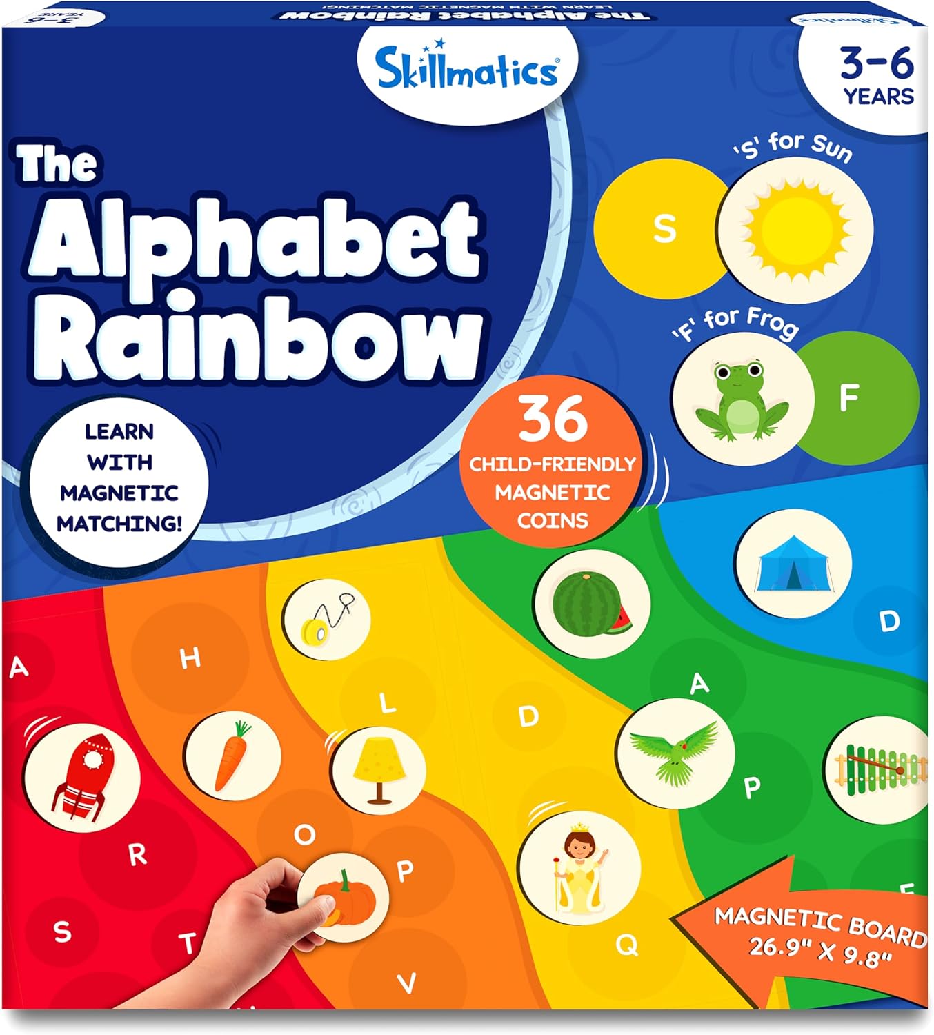 Magnetic Matching Activity - The Alphabet Rainbow, Preschool Learning ...