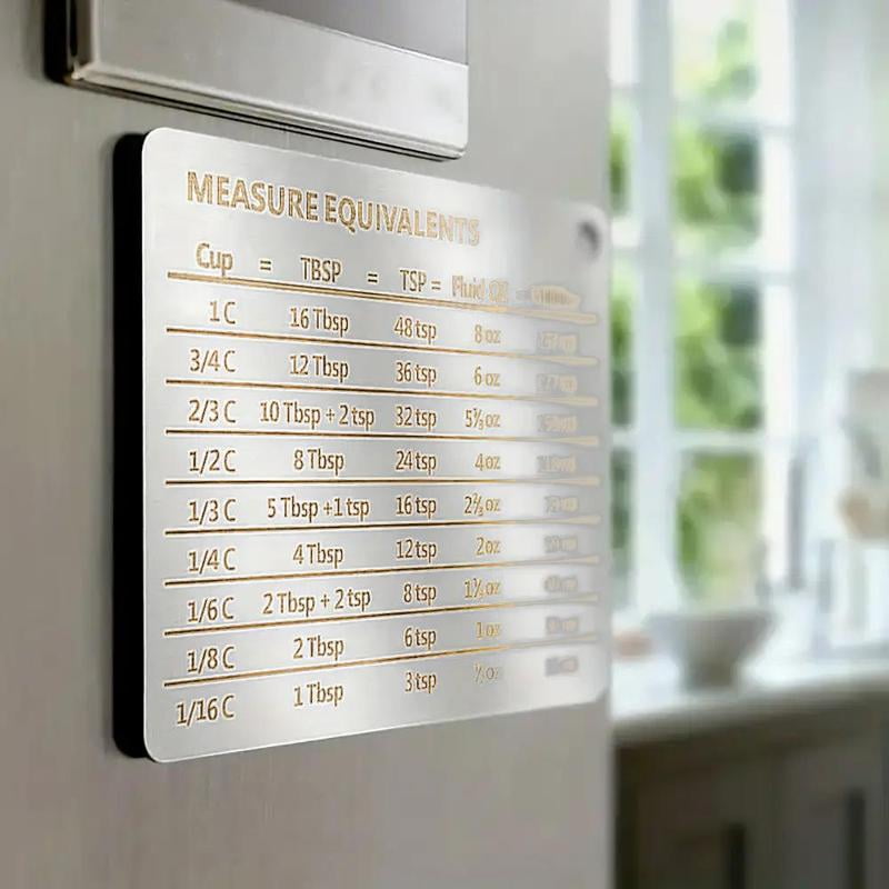 Magnetic Measurement Chart, Multifunctional Refrigerator Magnet ...