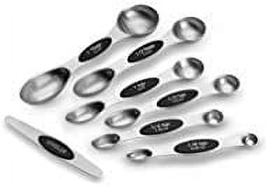 Magnetic Measuring Spoons - Dual Sided Stainless Steel Kitchen Spoon ...