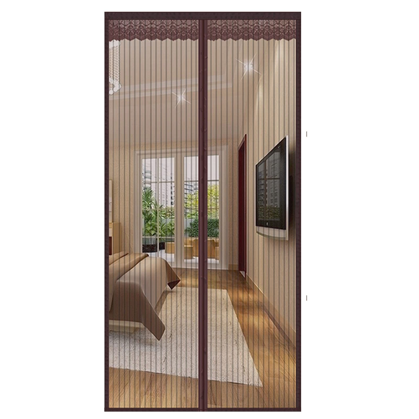 Magnetic Mesh Door Screen 51x86in, Instant Screen Door with Magnets ...