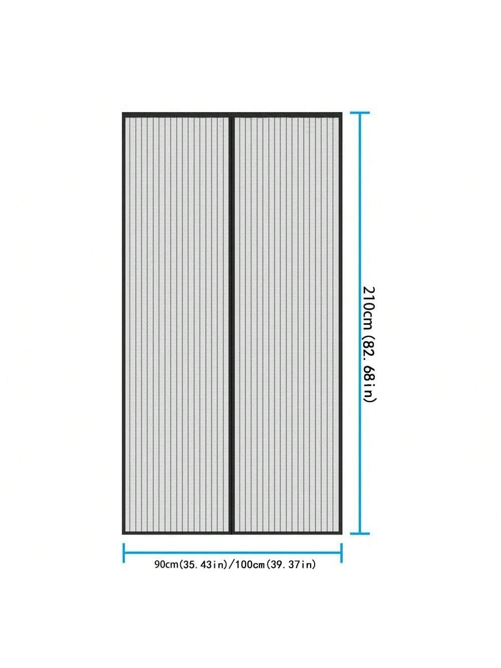 Magnetic Mesh Screen Door Curtain with Self-Sealing Strips - No-Sew ...
