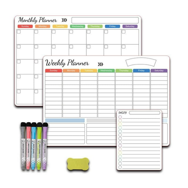 Magnetic Message Boards - Calendar Whiteboard For Wall R6Q1 - Walmart.com