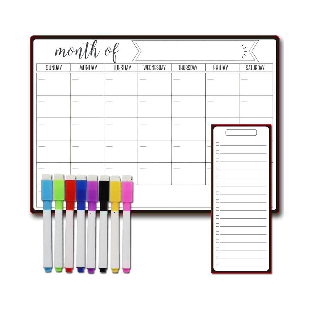 Magnetic Message Boards - Calendar Whiteboard For Wall S5A8 - Walmart.com