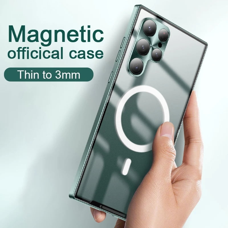 Magnetic Metal Case for Samsung Galaxy S23 S22 Ultra Plus S23+ S22 ...