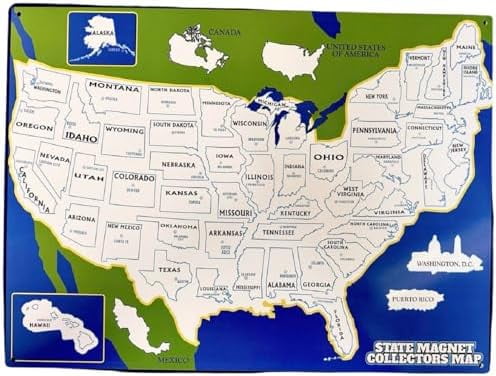Magnetic Metal Collectors Map Board - Walmart.com