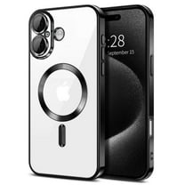 Glitter Magnetic PC & TPU Case for iPhone 17 Air with Tempered Glass ...