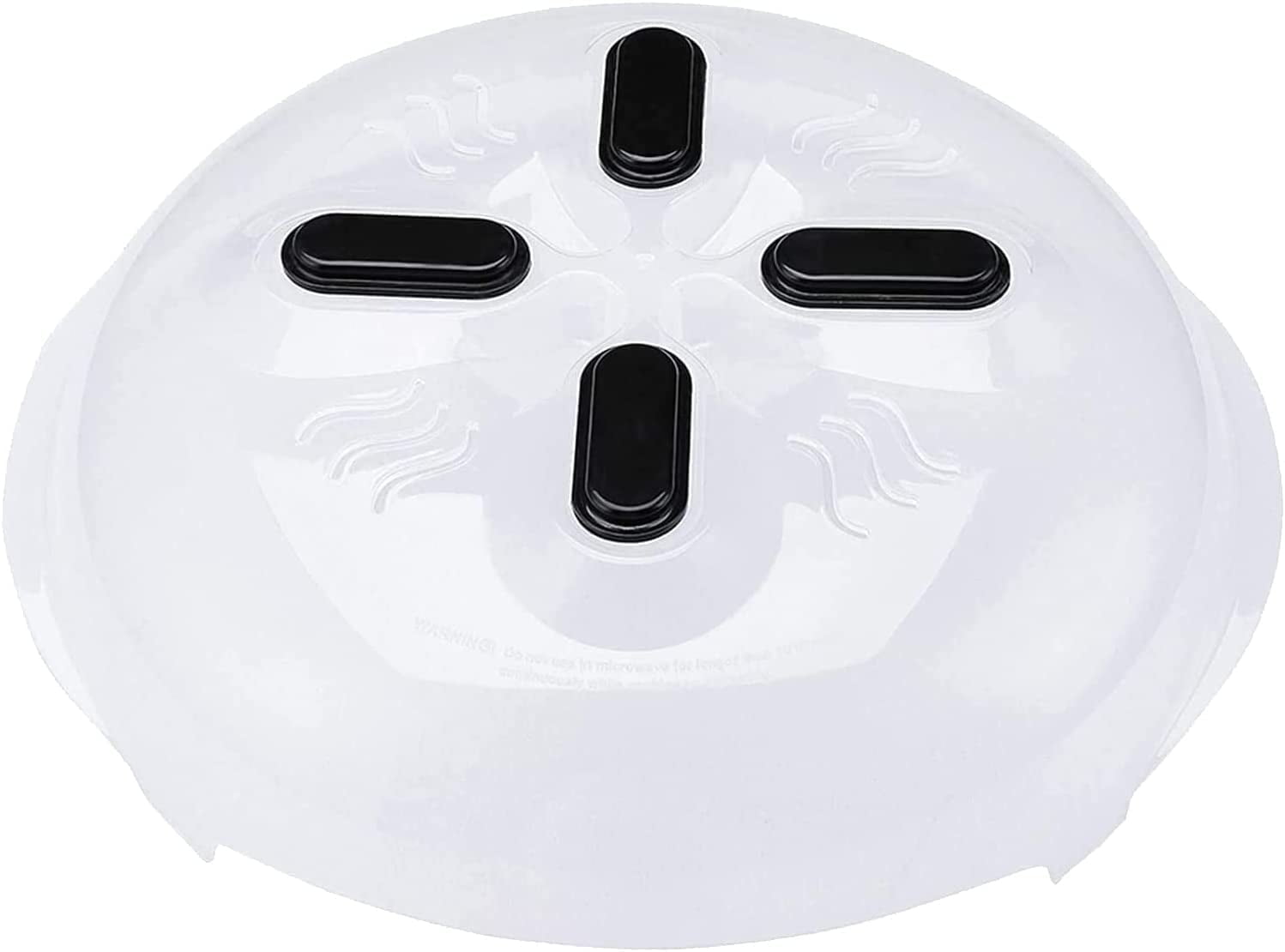 Magnetic Microwave Splatter Cover, 12-Inch Clear BPA-Free Food Lid ...