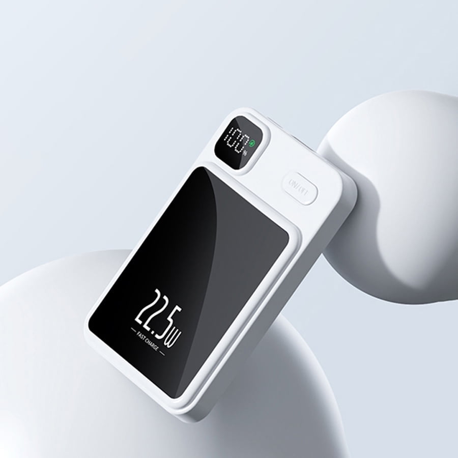 Magnetic Mini 10000mAh Wireless Fast Charging Power Bank, Portable LED ...