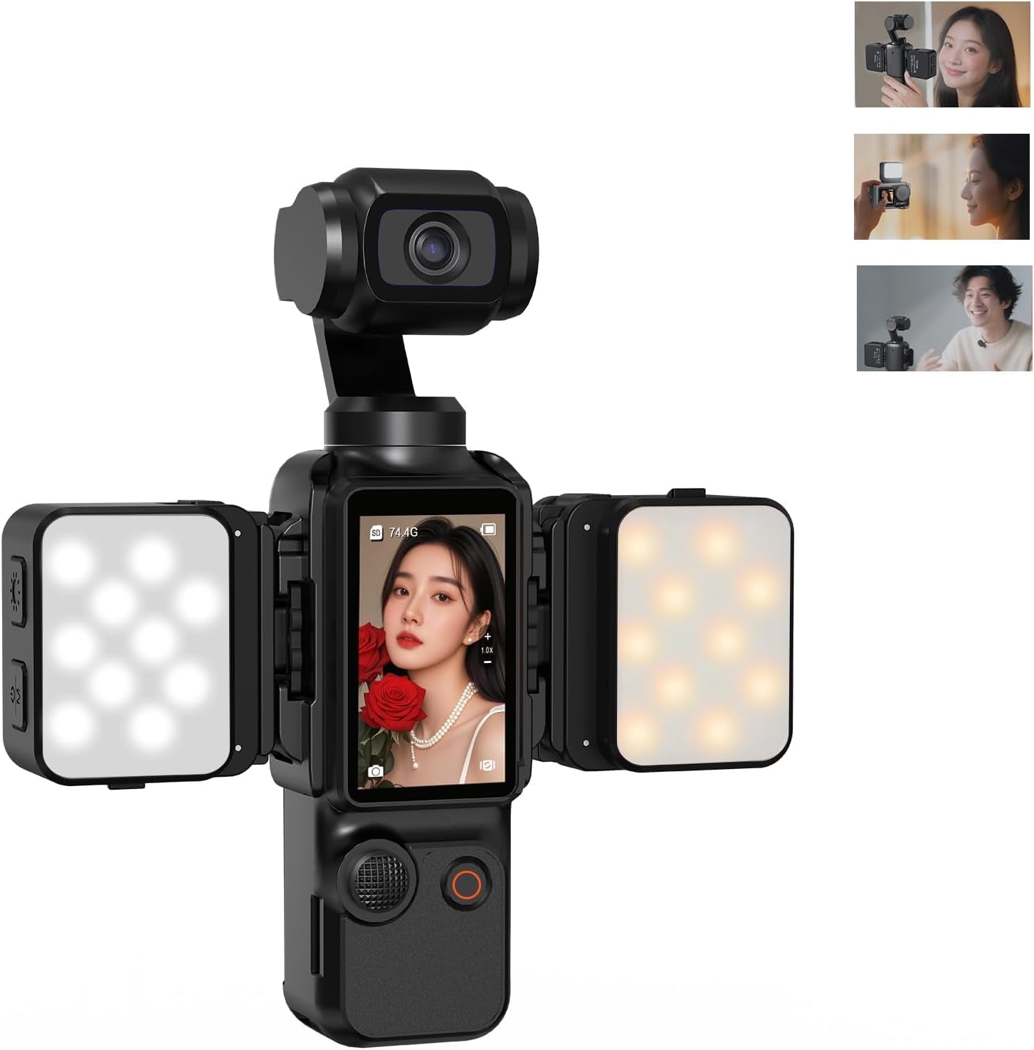 Magnetic Mini LED Fill Light for DJI OSMO Pocket 3 Action 5 Pro/4/3 ...