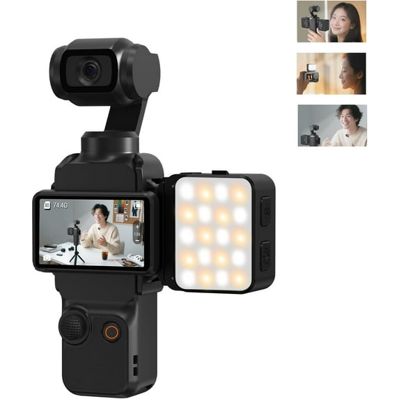 Magnetic Mini LED Fill Light for DJI OSMO Pocket 3 Action 5 Pro/4/3 ...