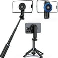 Magnetic Mini Selfie Stick Tripod with Rechargeable Remote, Pocket ...