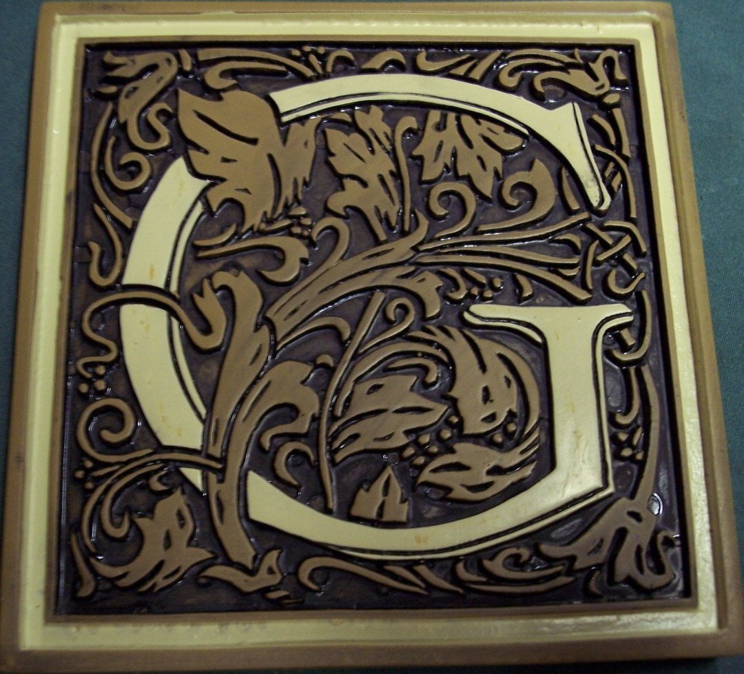 Magnetic Monogram Stepping Stone Plaque-G - Walmart.com