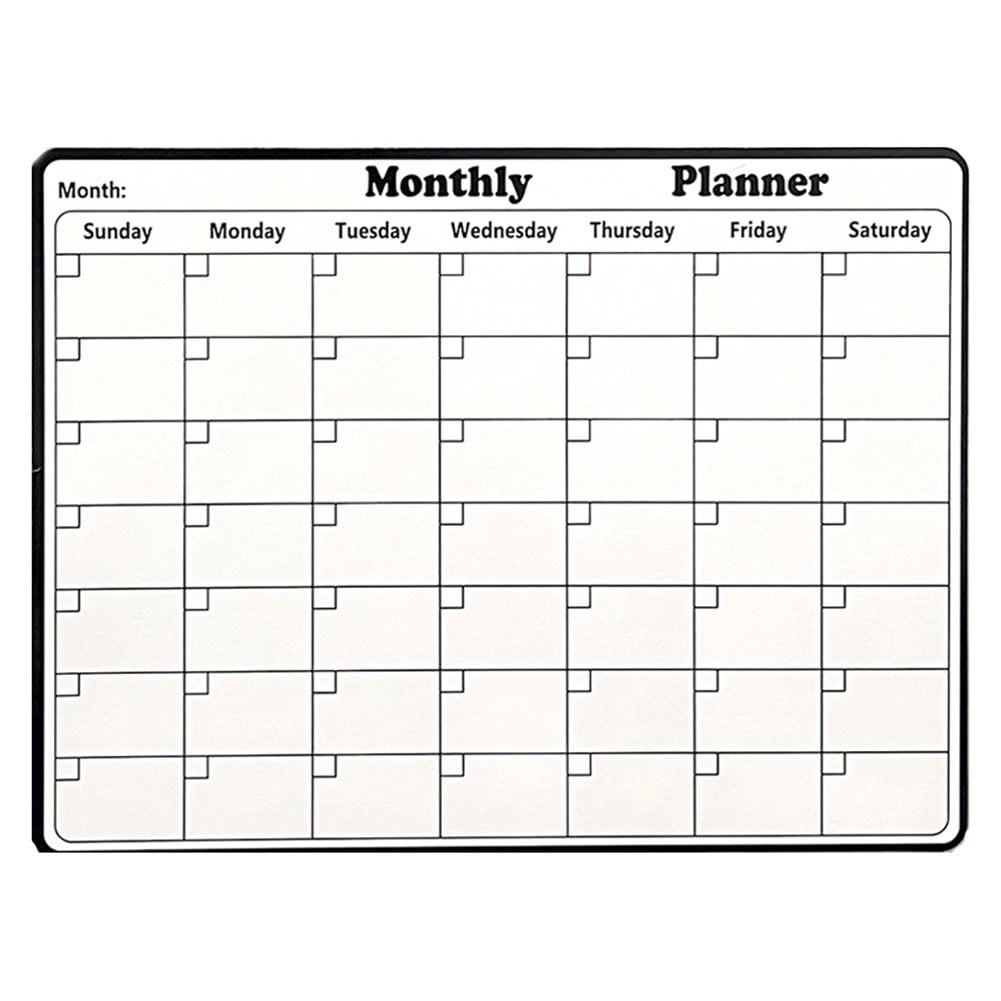Magnetic Monthly Dry Erase Calendar Board,Fridge Planner with To-Do ...