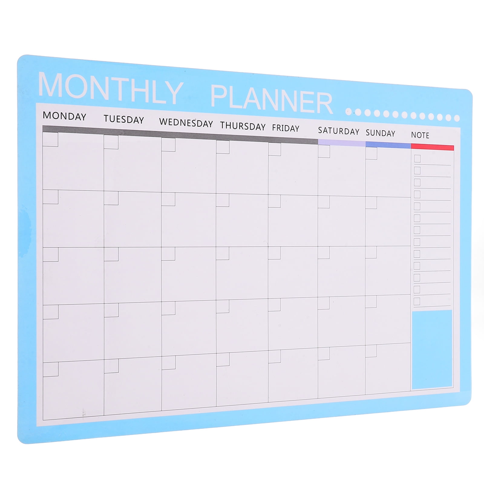 Magnetic Monthly Planning Board for Fridge Reusable Dry Erase Calendar ...