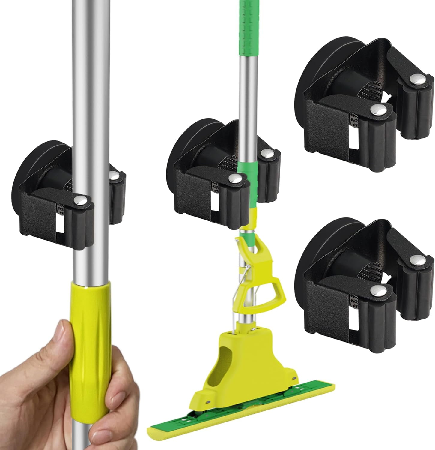 Magnetic Mop Broom Holder,Heavy Duty Movable Magnetic Broom Holder Rack ... Magnetic Mop Broom Holder,Heavy Duty Movable Magnetic Broom Holder Rack ...