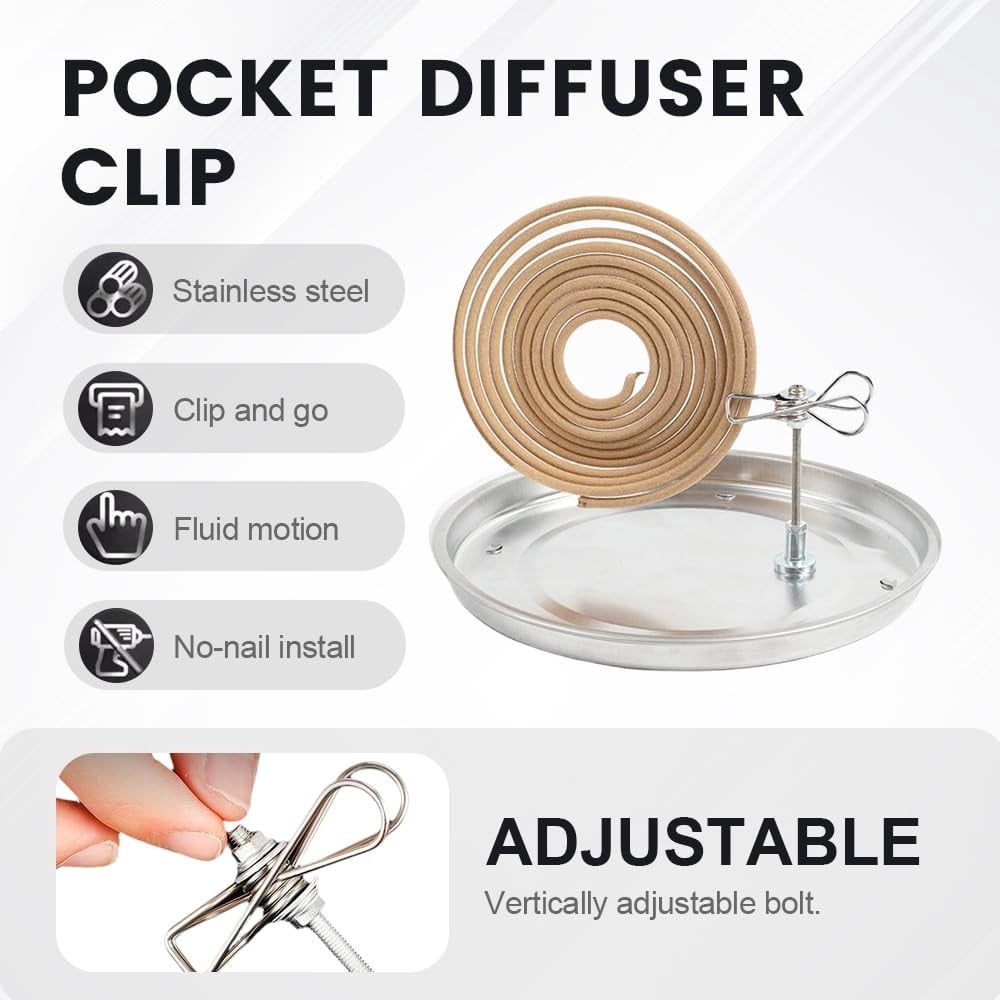 Magnetic Mosquito Incense Clip Stand Base | Mosquito Repellent Holder ...