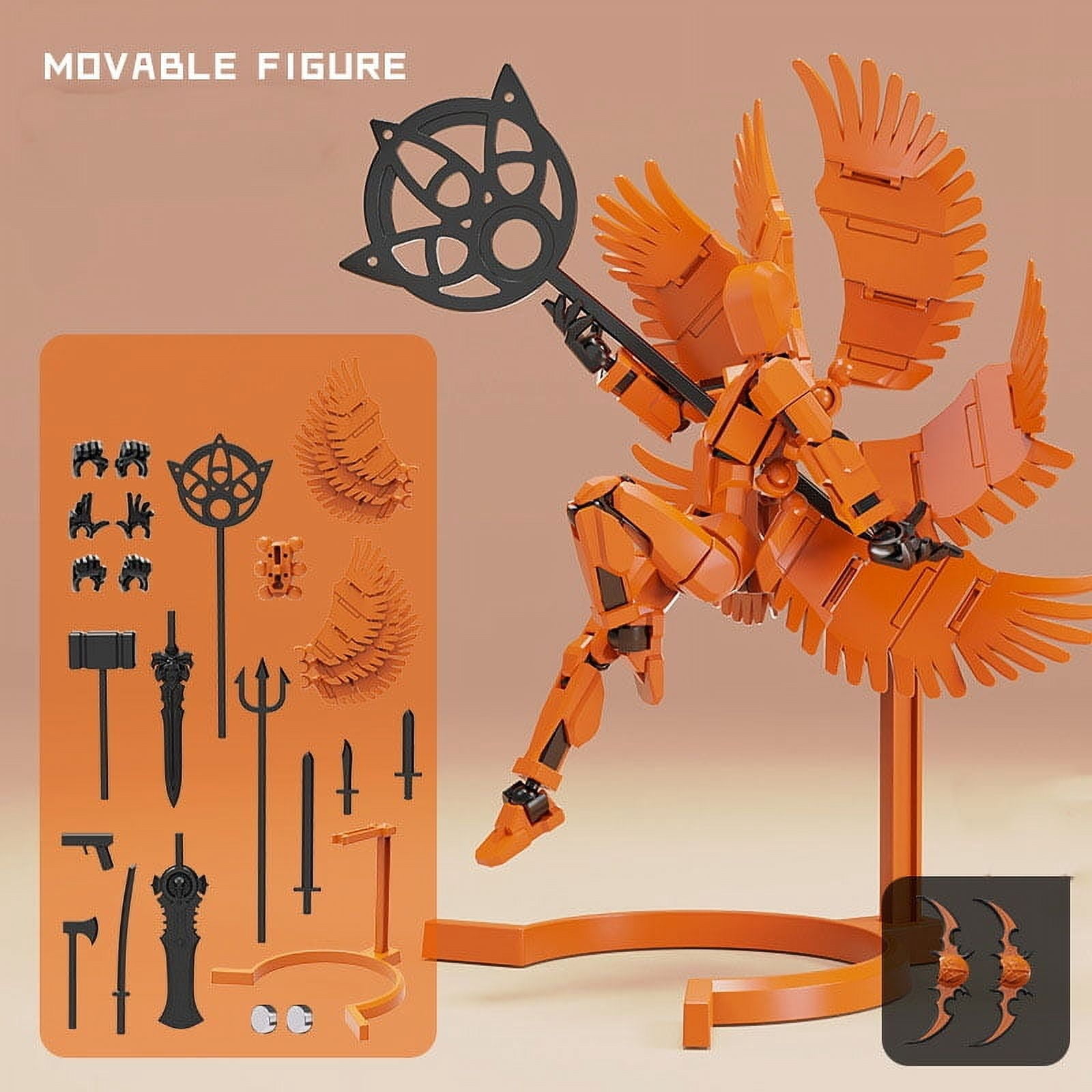 Magnetic Multi Jointed Movable Robot 3D Printed Toy 13 Action Figure ...