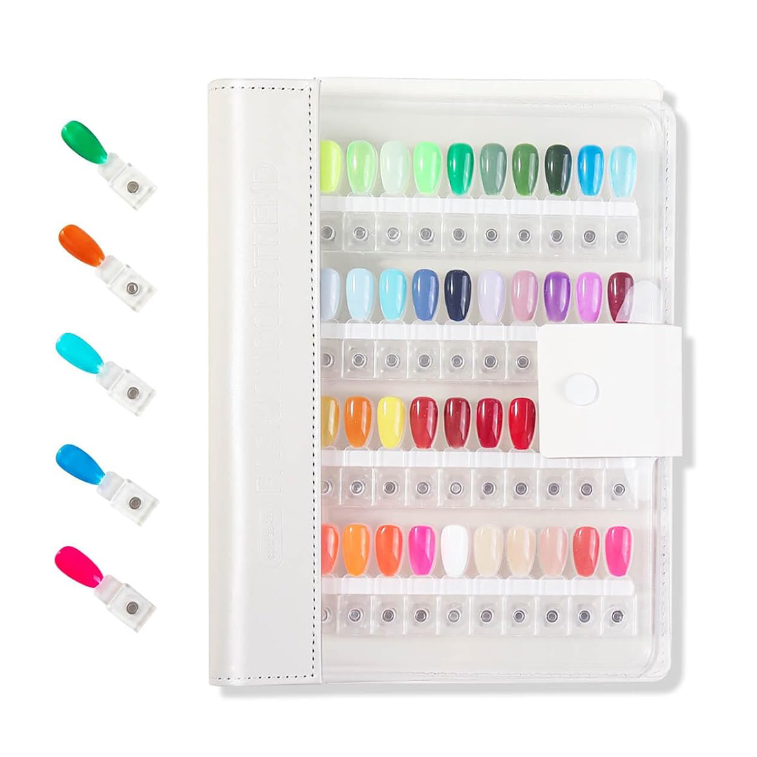 Magnetic Nail Swatch Book, 120 Nail Color Display Book Organizer with ...