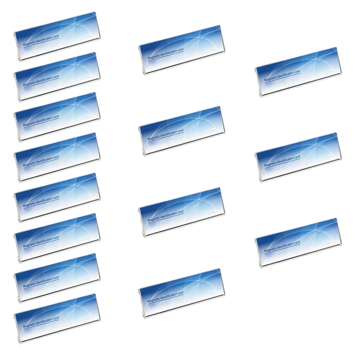 Magnetic Name Tags Kit, 15Pcs Badge Holders Clear Acrylic Name Holder ...
