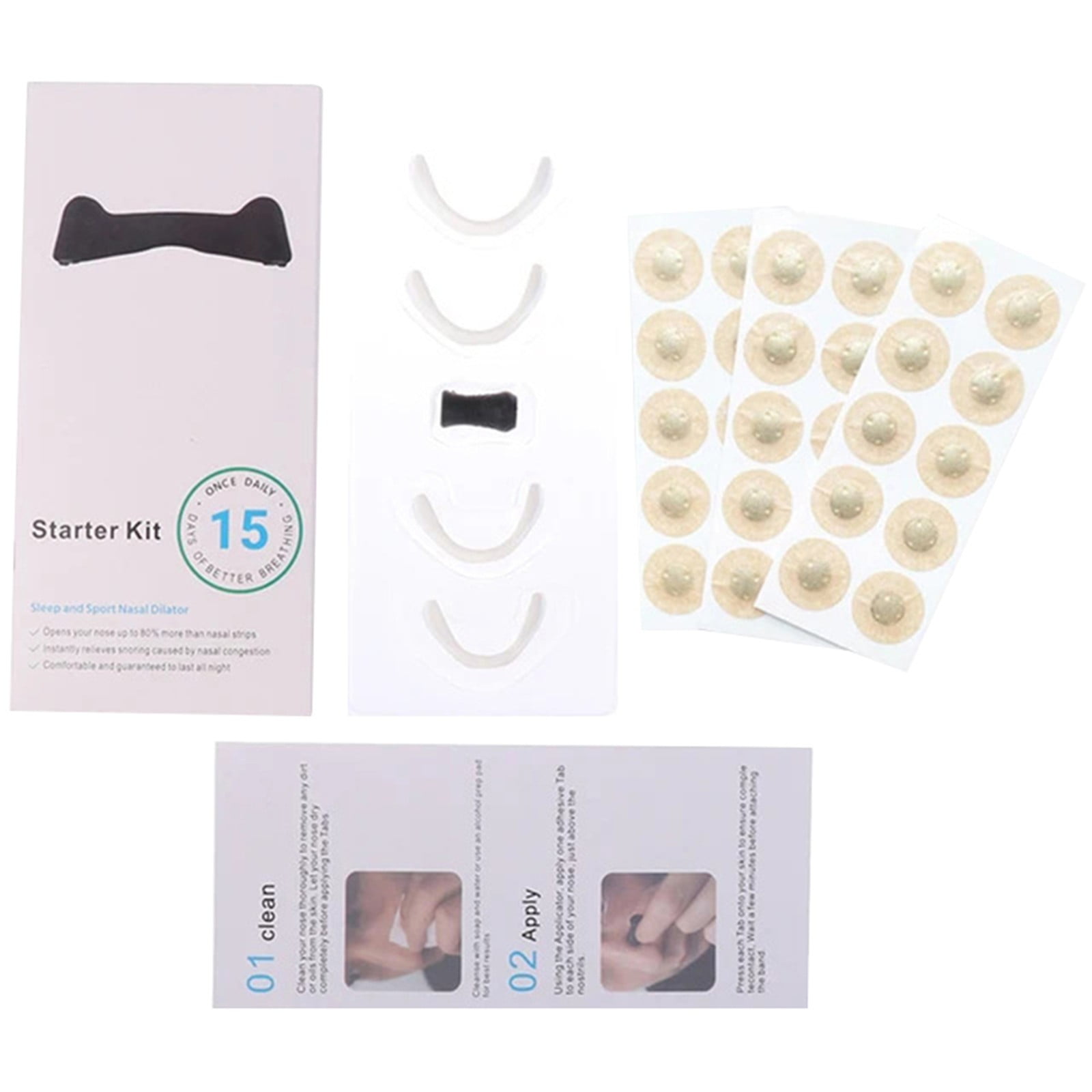 Magnetic Nose Patch White 30Pcs Intake Breathing Nasal Strip Intake ...