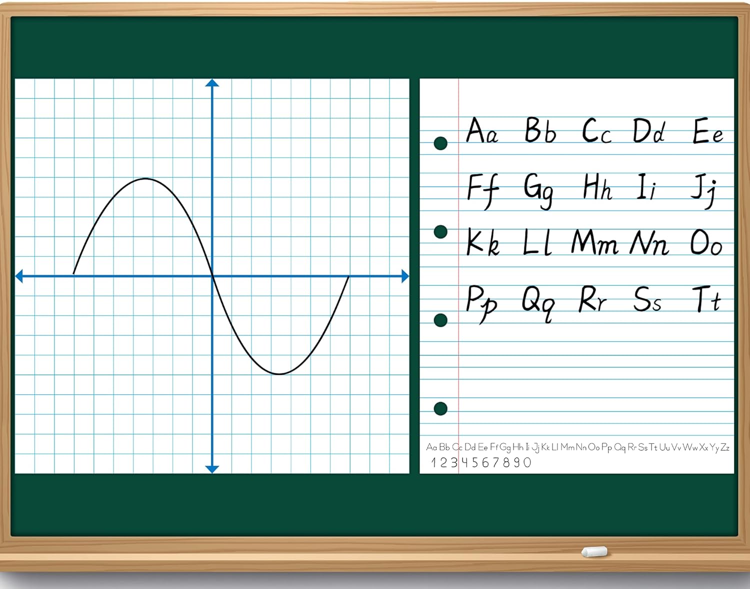 Magnetic Notebook Paper Jumbo XY Coordinate Dry Erase Grid for ...
