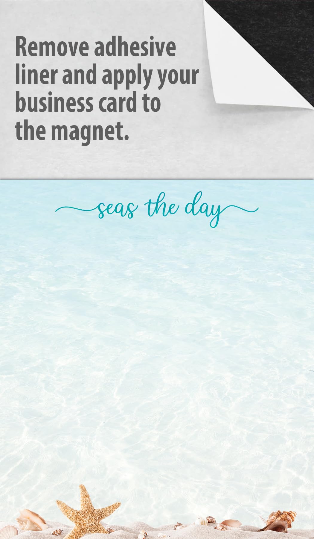 Magnetic Notepad, Peel and Stick Business Card Magnet, Box of 100 ...