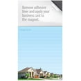 Mediz Magnetic Notepads, Peel and Stick Business Card Magnet, Box of ...