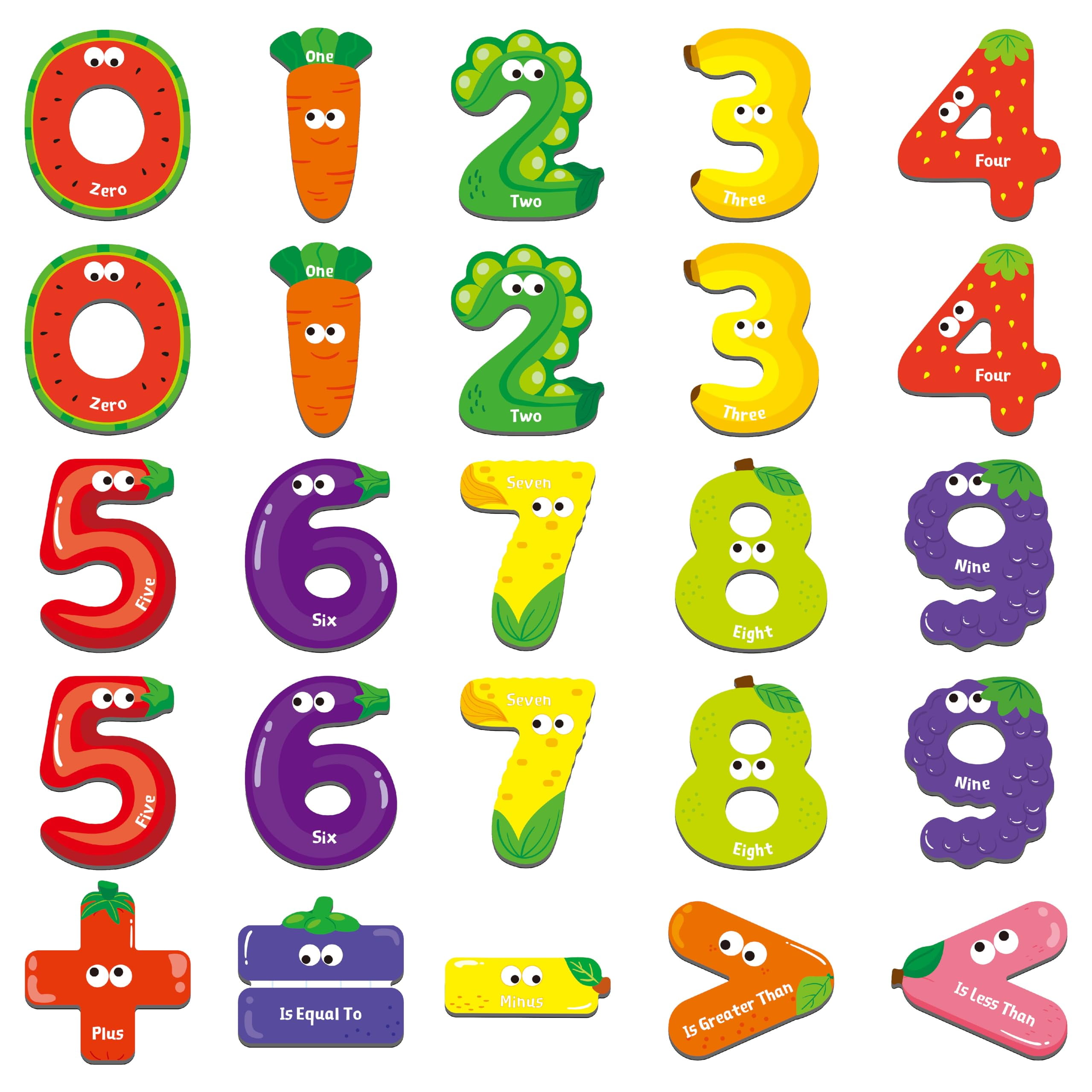 Magnetic Numbers & TMA2 Symbols, Educational Learning Tool for ...