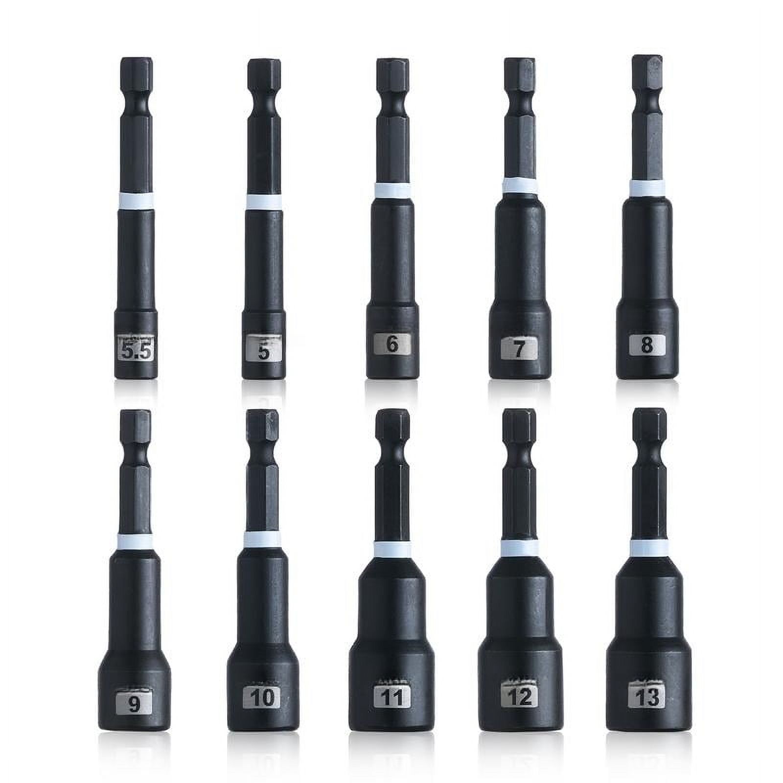 Magnetic Nut Driver Bit Set for Impact Driver, Socket Set for DIYer ...