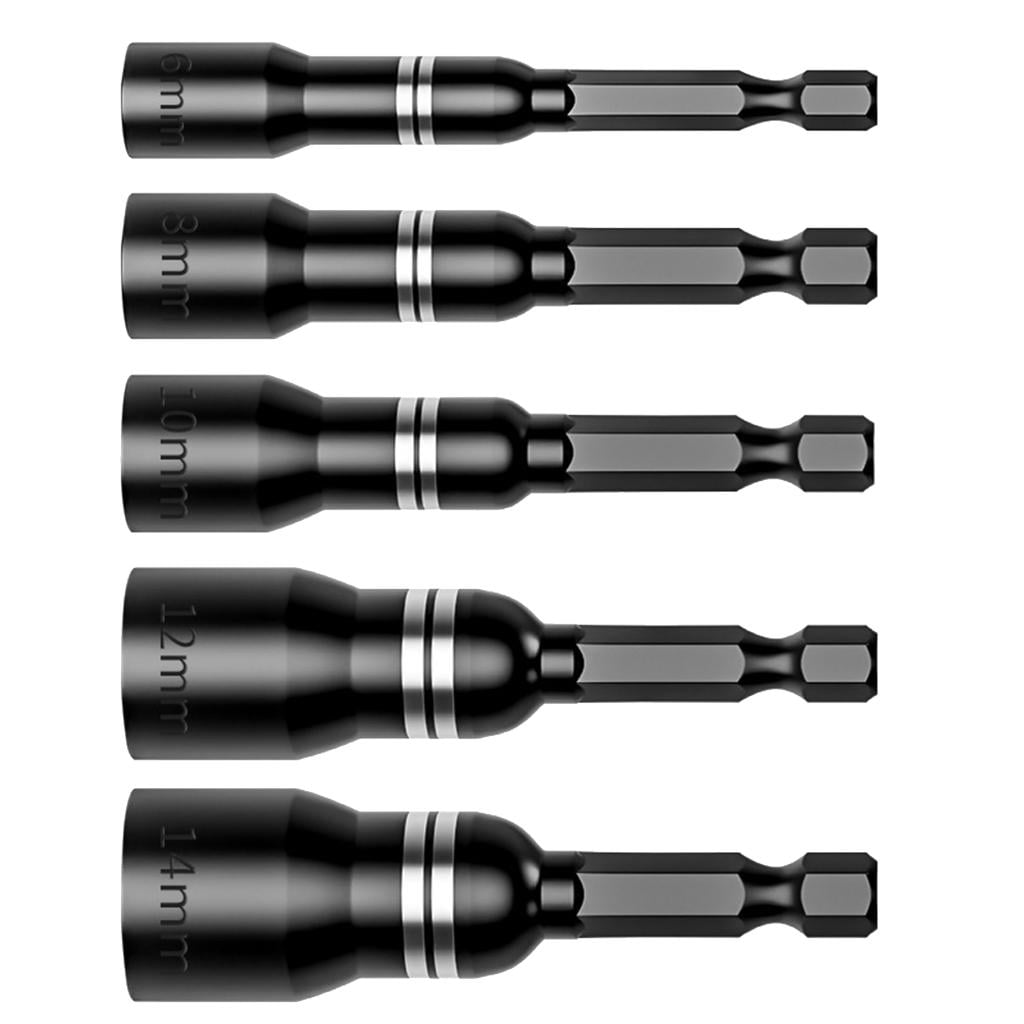 Magnetic Nut Driver Set Impact Power Hex Nut Driver Drill Bit Quick ...