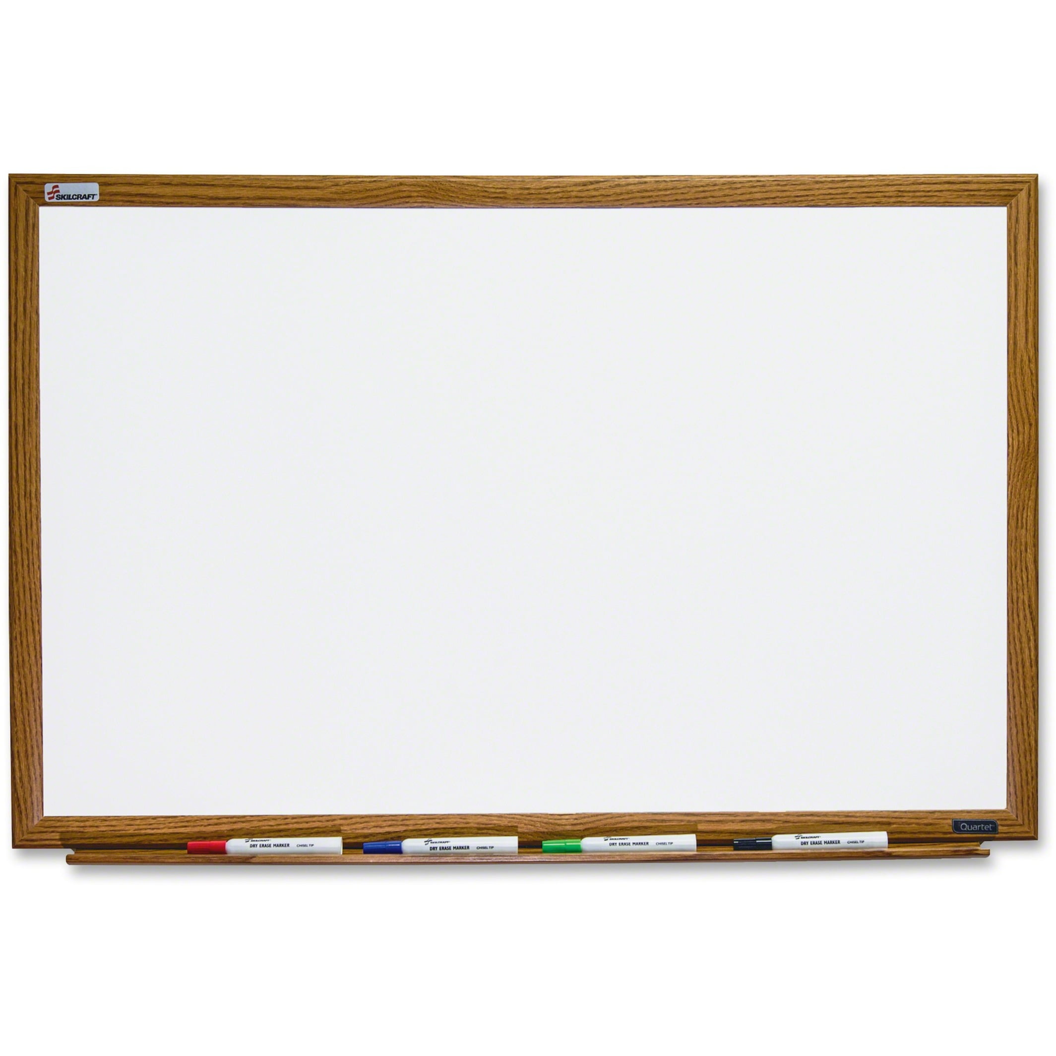 Magnetic Oak Frame Dry-erase Whiteboard - Walmart.com