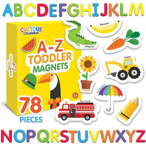 Magnetic Objects and Letters. Set of 78 Foam Magnets Including 52 ...