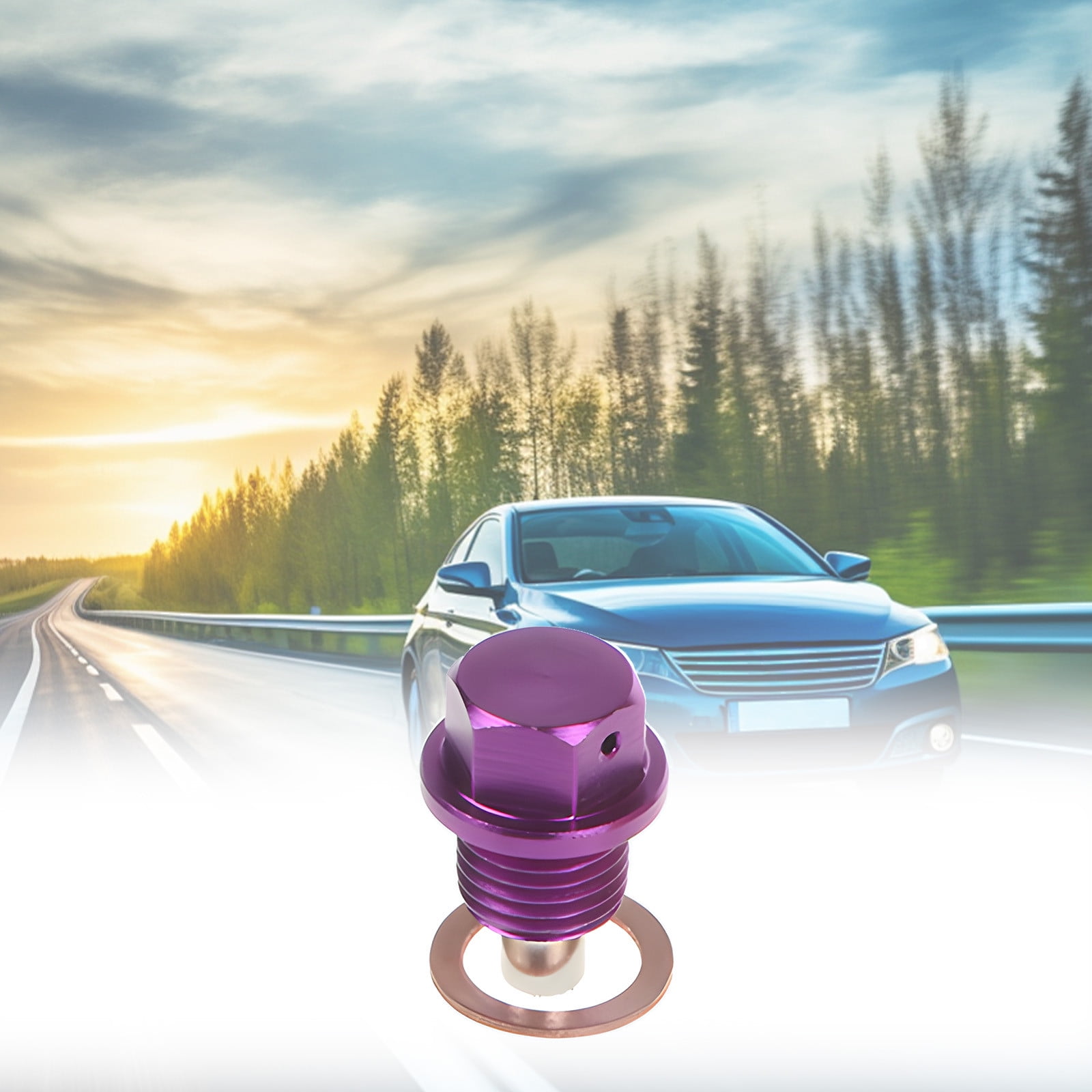 Magnetic Oil Drain Plug for Car Engine, Aluminum Alloy Oil Pan Screw ...