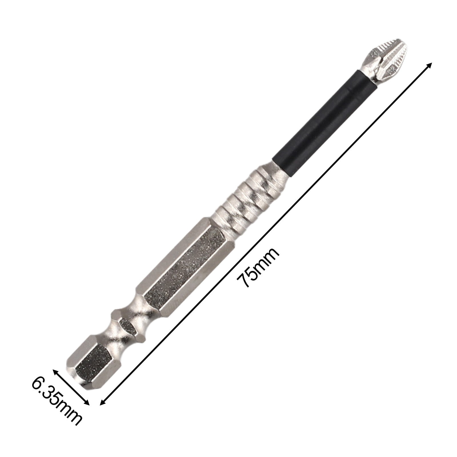 Magnetic PH2 Screwdriver Bit,Alloy Steel Anti-Slip Long Drill Bit,HRC62 ...