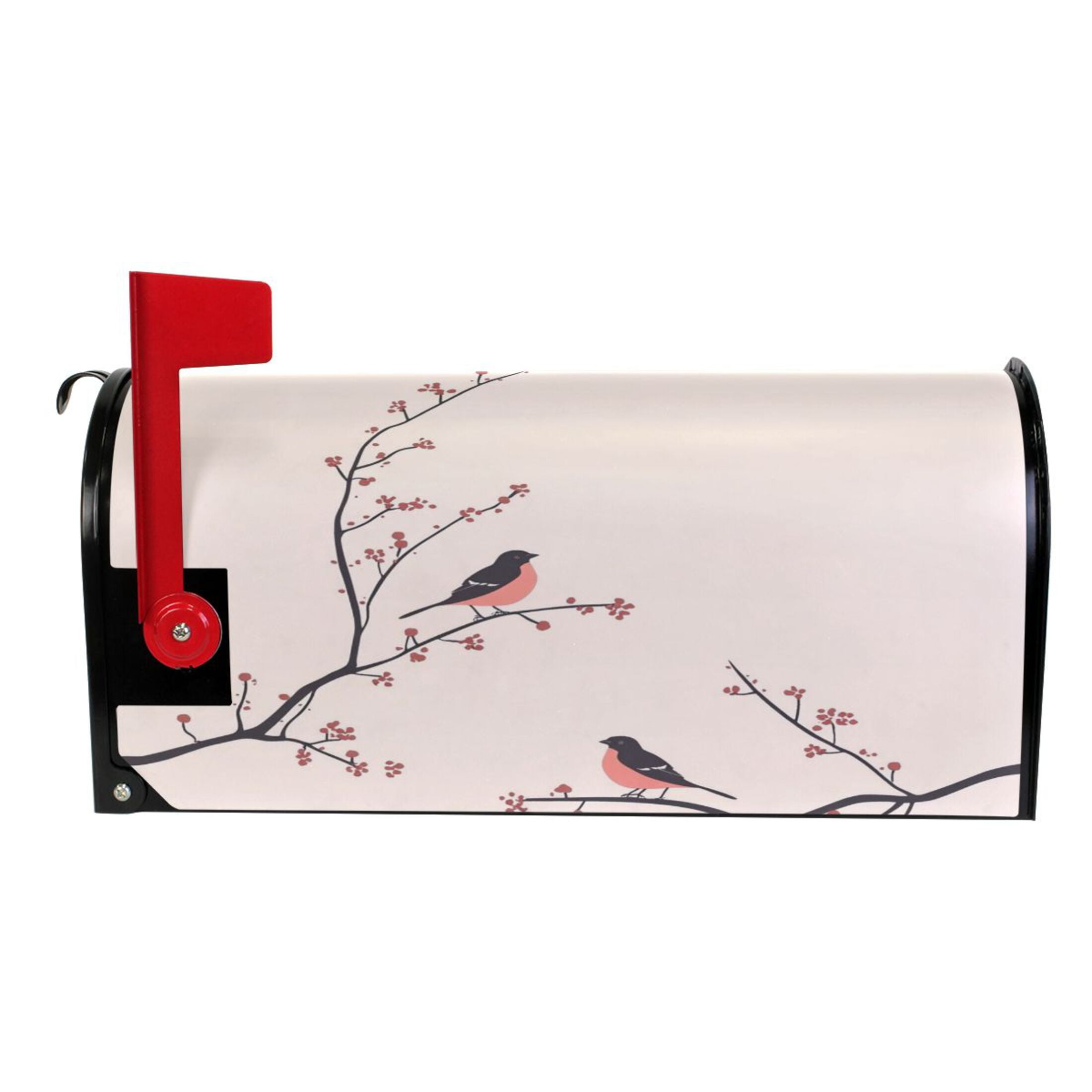 Magnetic PVC Mailbox Cover Birds and Flowers Design, 20.7" x 18 ...
