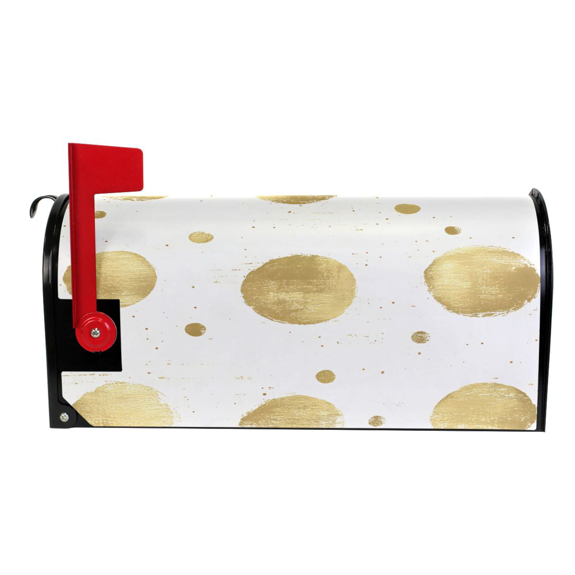 Magnetic PVC Mailbox Cover Gold Dots, 25.4" x 20.7" Large, Waterproof ...