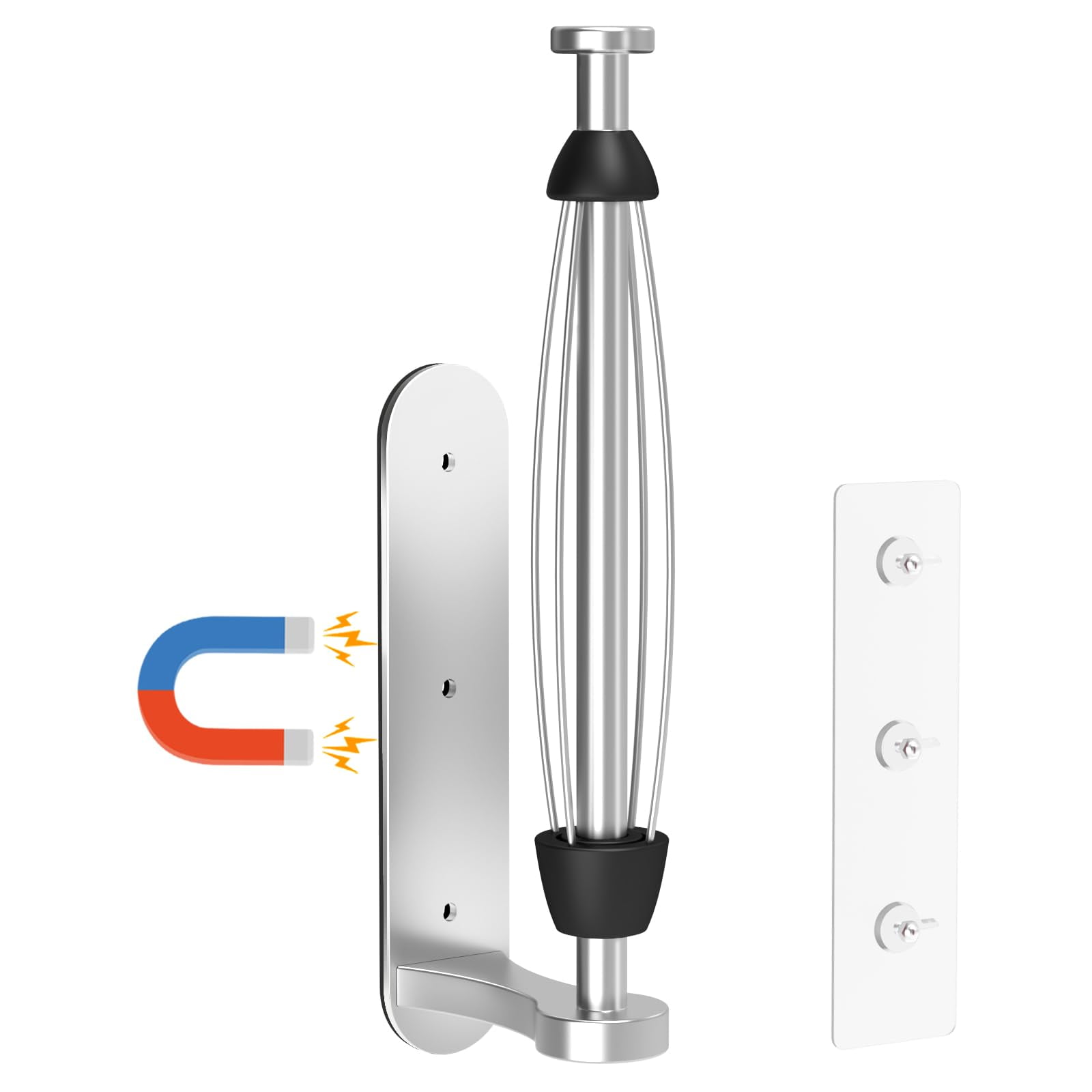 Magnetic Paper Towel Holder for Fridge, No Drill Adhesive Wall Mount ...