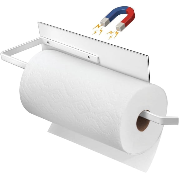 Magnetic Paper Towel Holder for Fridge, Toilet Paper Roll Holder ...