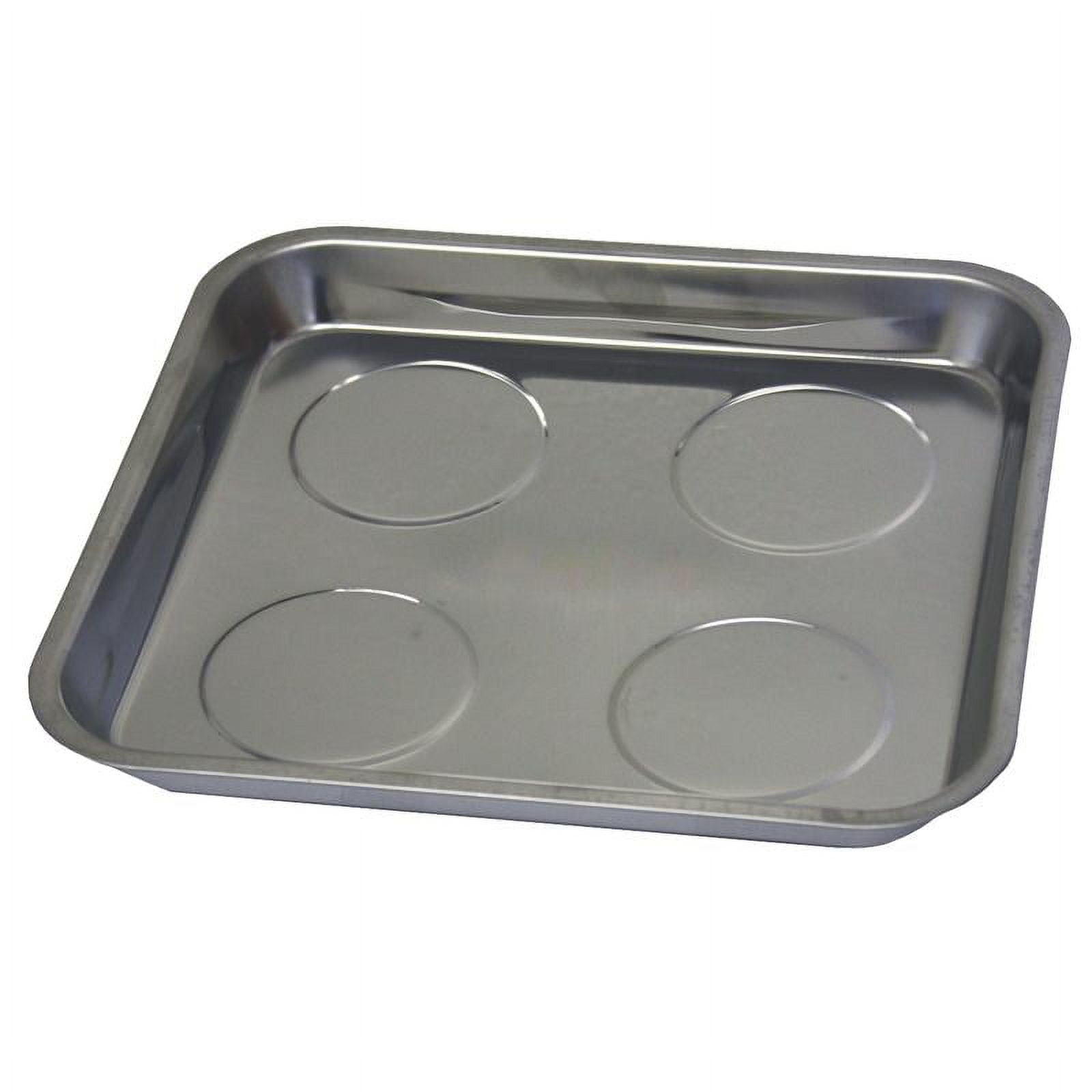 Magnetic Parts Tray 9.5" x 10" Large Square Stainless Steel Parts ...