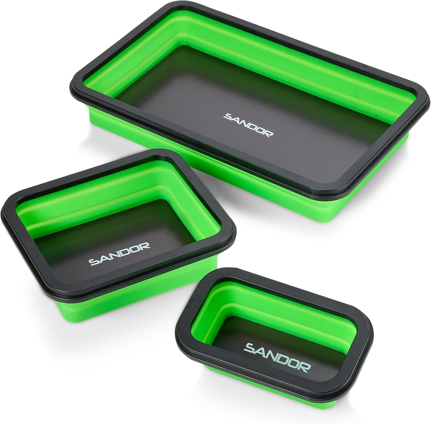 Magnetic Parts Tray Set - 3 Different Size Tool Trays for Screw, Bolts ...