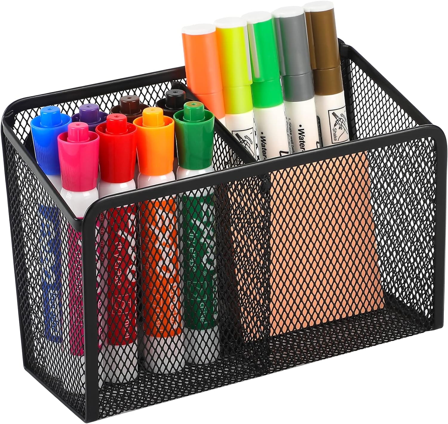 Magnetic Pen Holder, Mesh Organizer Caddy, Pencil & Marker Storage ...