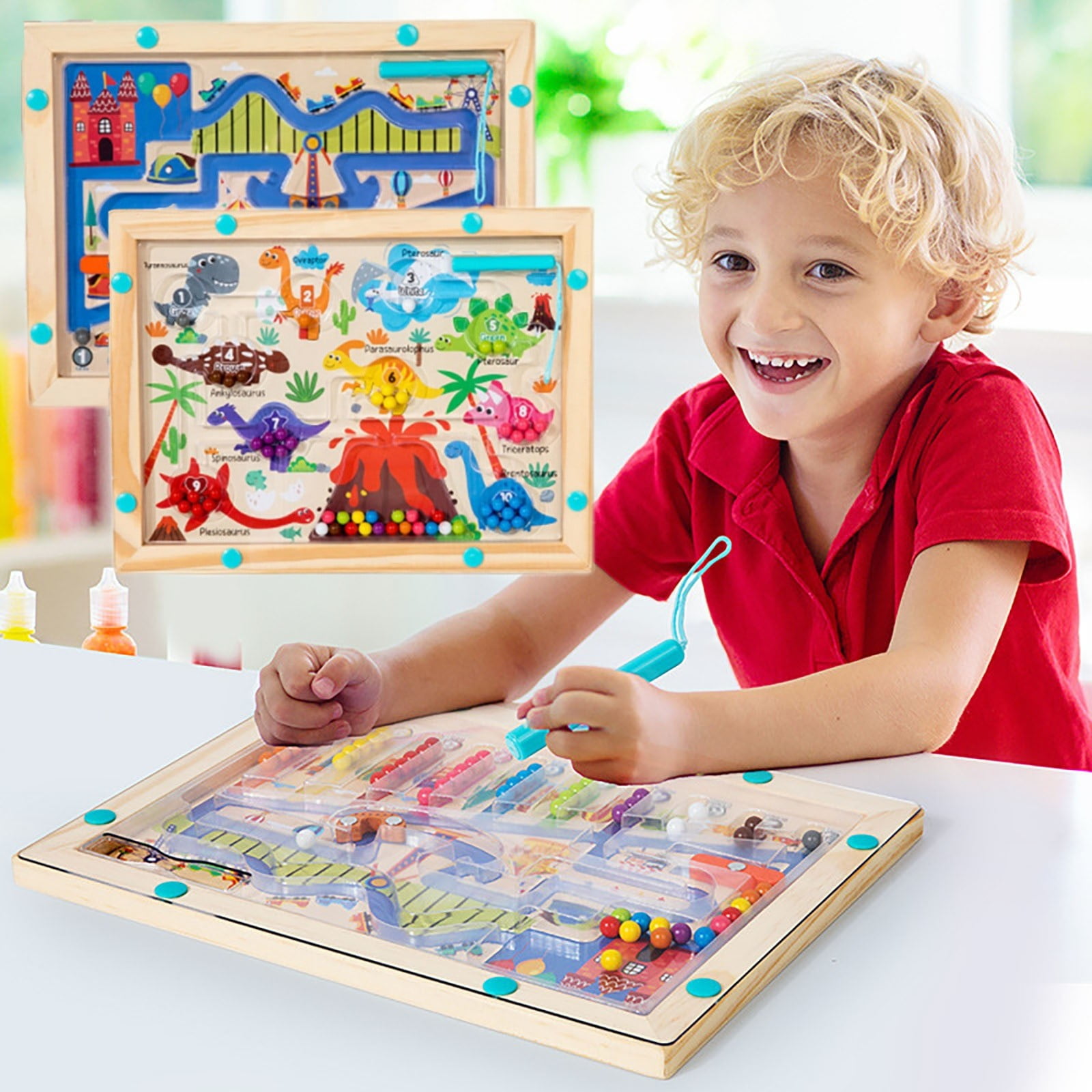 Magnetic Pen Maze Puzzle Toy | Hand-Eye Coordination Fine Motor Skills ...