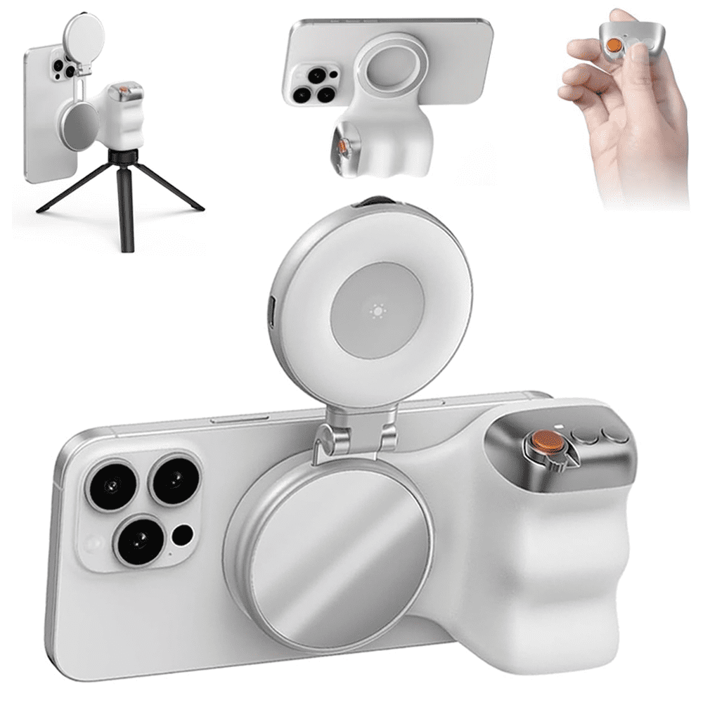 Magnetic Phone Camera Grip,Magnetic Phone Grip,Magnetic Selfie Light ...