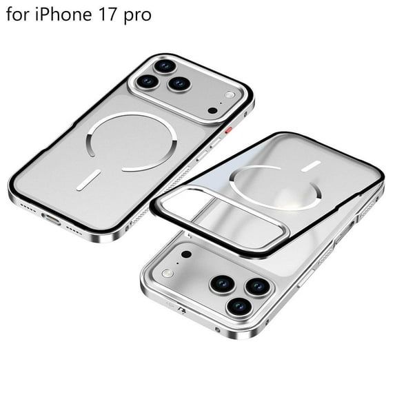 Magnetic Phone Case for 17 Pro/Max, Metal Frame with Frosted Back, Anti ...