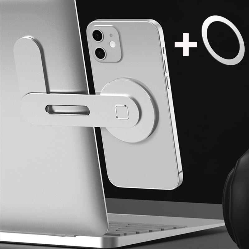 Magnetic Phone Holder For iPhone 12 Pro Metal Laptop Phone Stand For ...