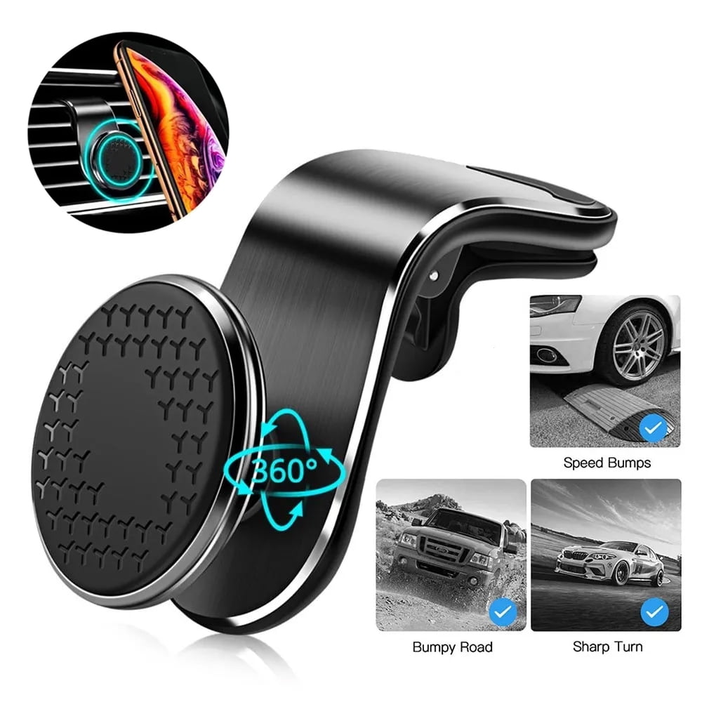 Magnetic Phone Mount for Car Vent,Strong Magnet Cell Phone Holder Car ...