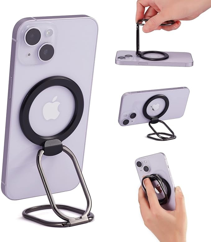 Magnetic Phone Ring Holder for MagSafe Grip Kickstand Adjustable ...