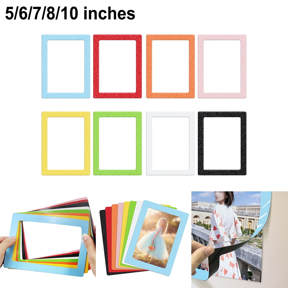 Magnetic Photo Frames Refrigerator Magnets Holds Reusable School ...